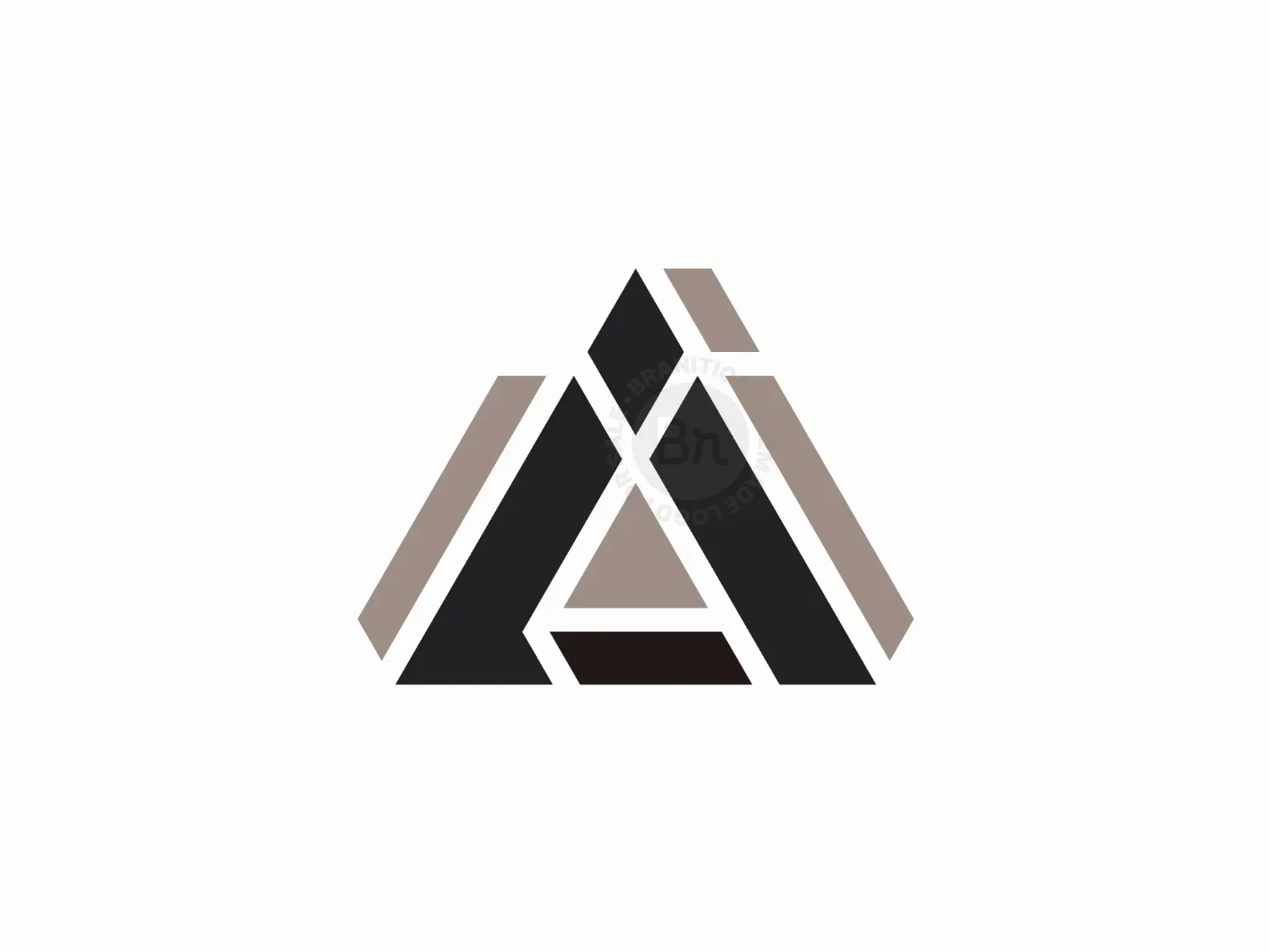 Architectural Mark Logo Letter A or AI Logo - Branition